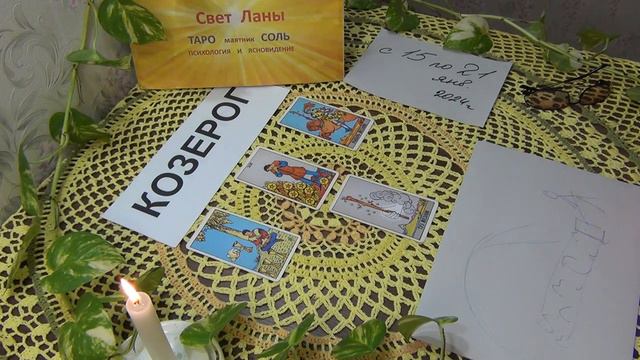 10 - КОЗЕРОГ - прогноз ТАРО - с  15.01.2024г. по  21.01.2024г. + Послание от Высших Сил.