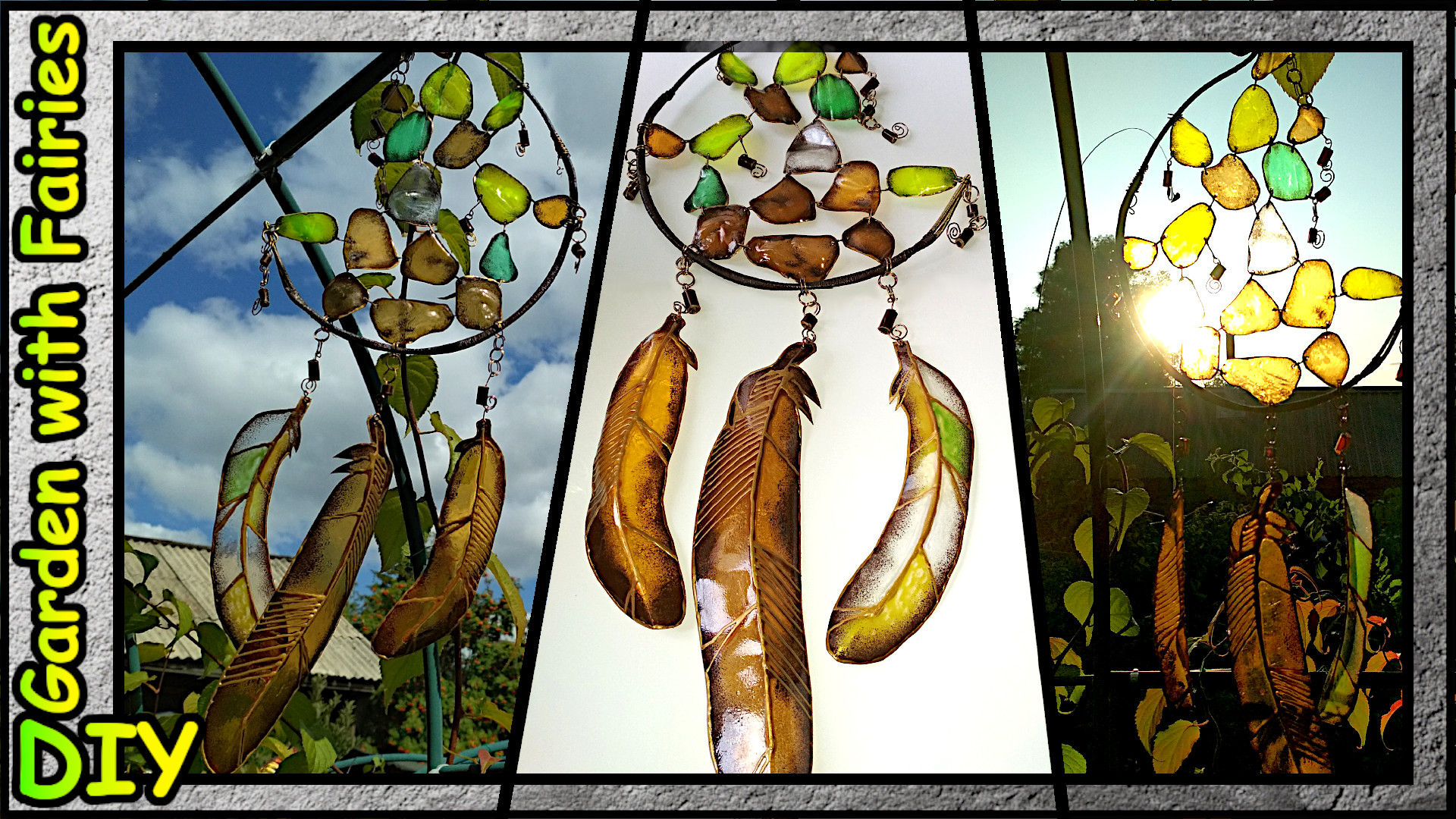 Ловец солнца из пластиковых бутылок. Оригинальное украшение для сада и дома своими руками