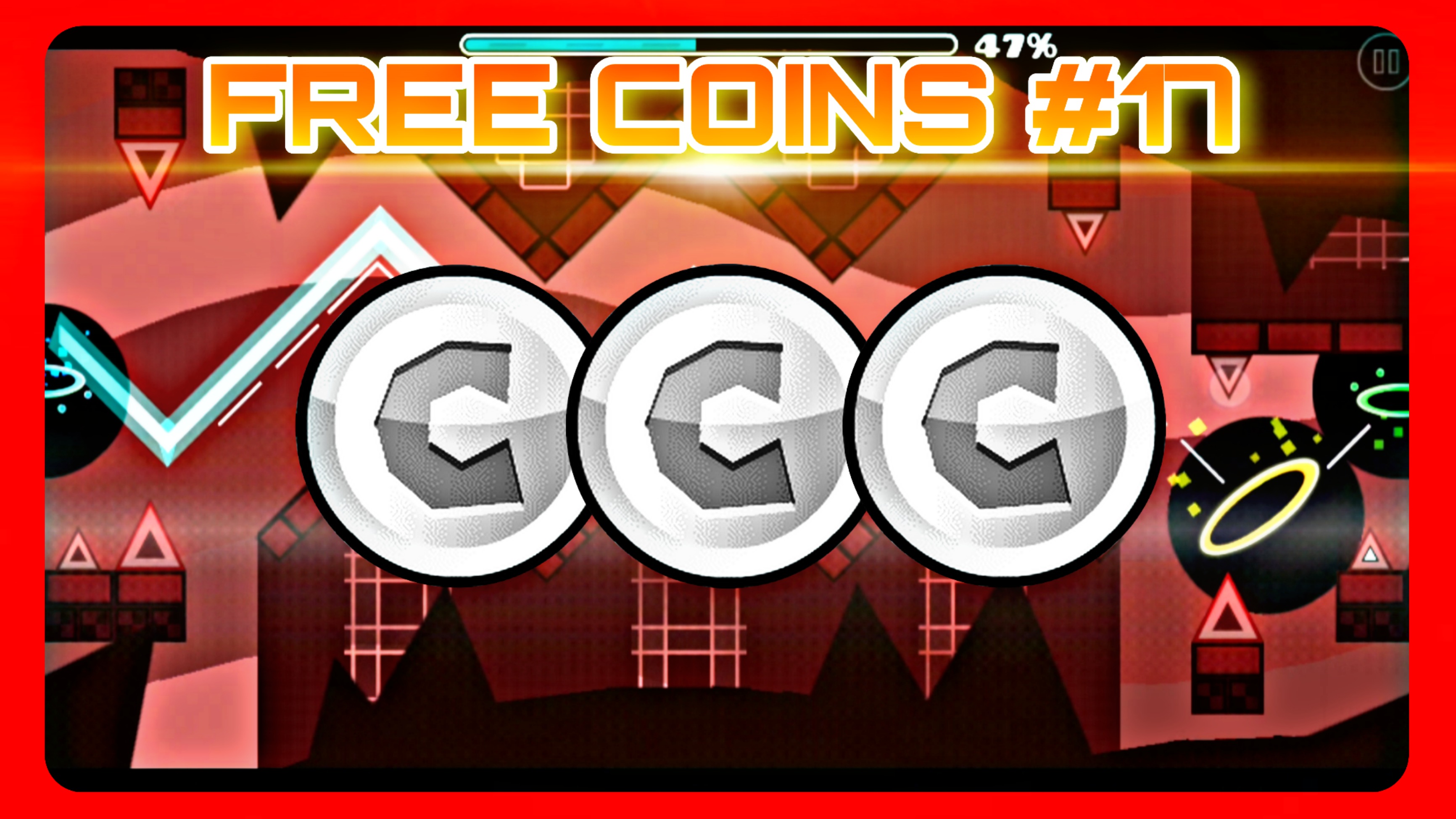 БЕСПЛАТНЫЕ МОНЕТЫ #17: Neon Leaf by AlphaSonic (Harder 6*) [3 coins] | Geometry Dash