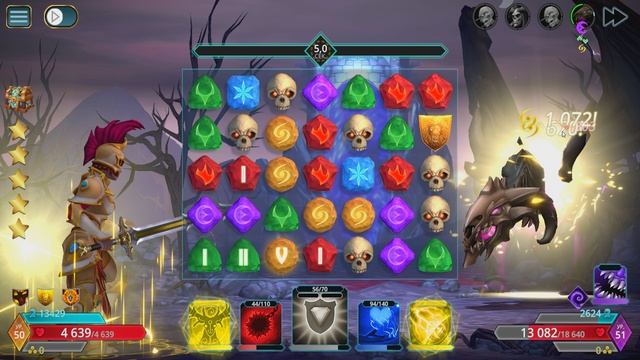 Puzzle Quest 3 - Paladin Of Light vs Лорд Призрак