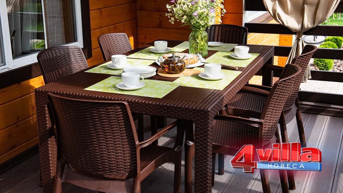 Уличная мебель Барселона (JERSEY (6) + FIJI TABLE (1))