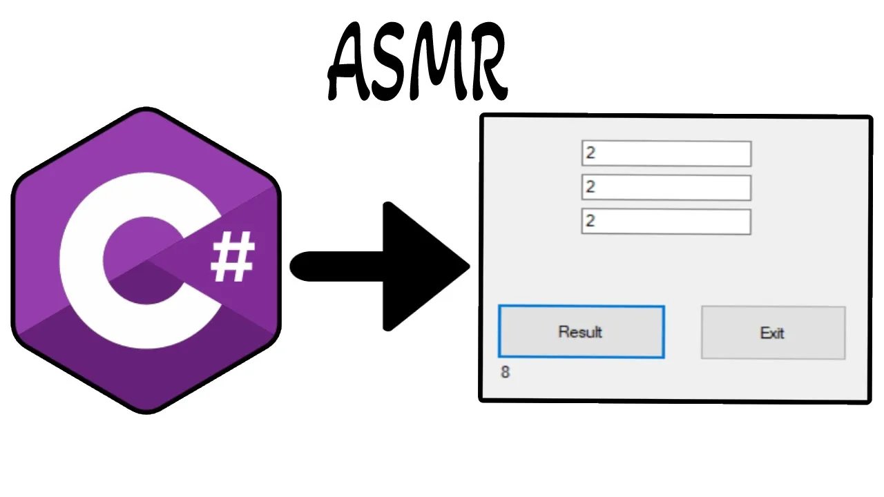 ASMR - Программирование | произведение трех чисел С#