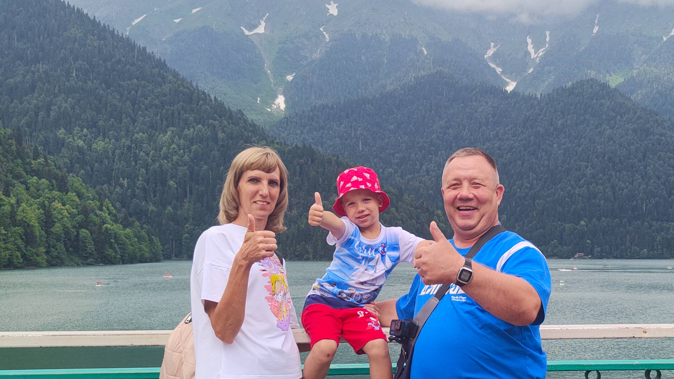 #5,5 Озеро Рица и полет над ним