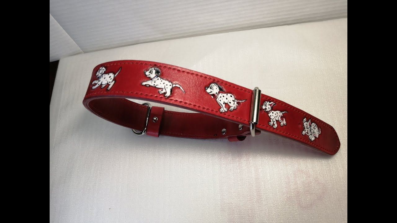 Ошейник для собаки. Изделия из кожи. СКСтиль. Далматинцы )))