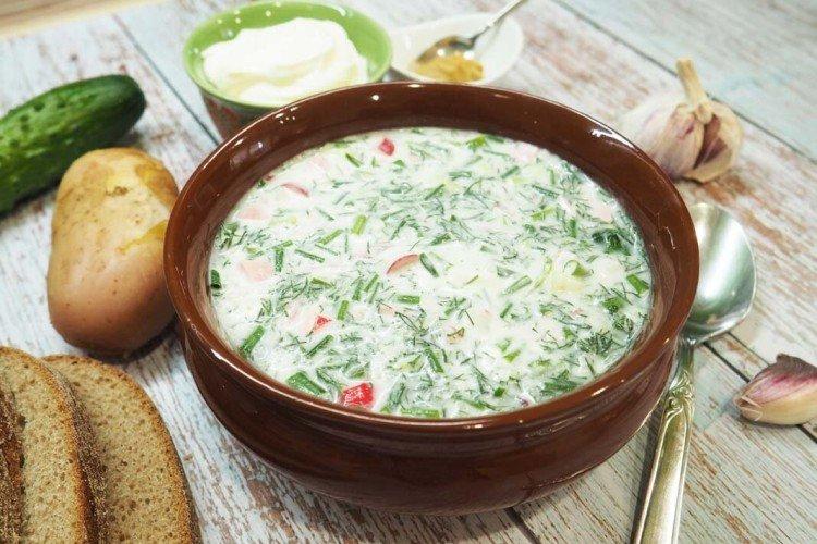 Домашний рецепт окрошки на хлебном квасе