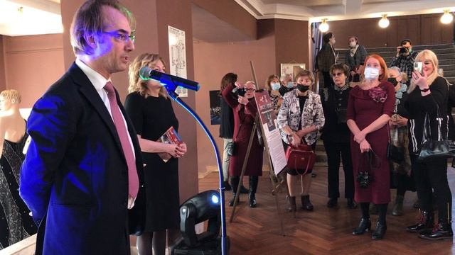 На открытии выставки "Вместе с веком. От Народного театра к Мюзик-Холлу": Фабио Мастранджело.