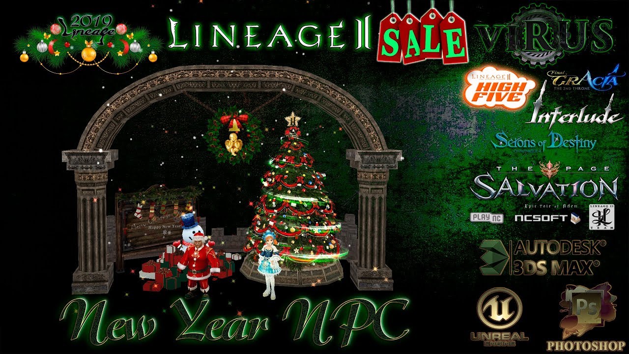 NPC New Year Dwarf with Effects. NEW YEAR 2019. Any chronicle ◄√i®uS►