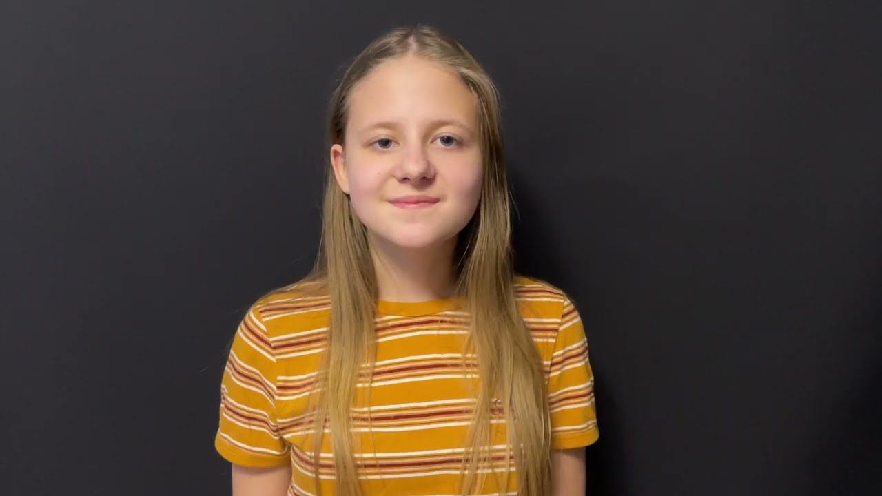 визитка Милана Агрова 13 лет