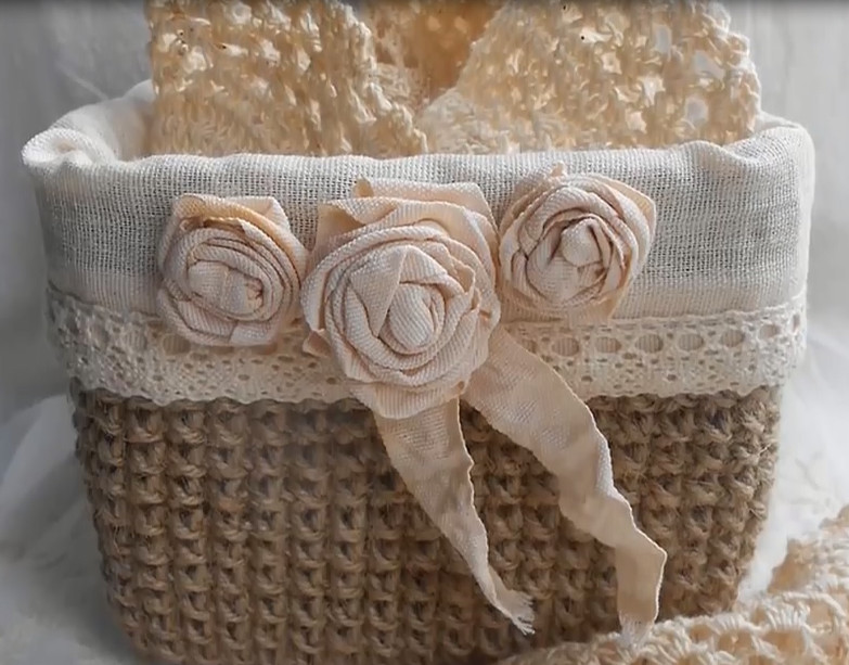 Корзина из шпагата