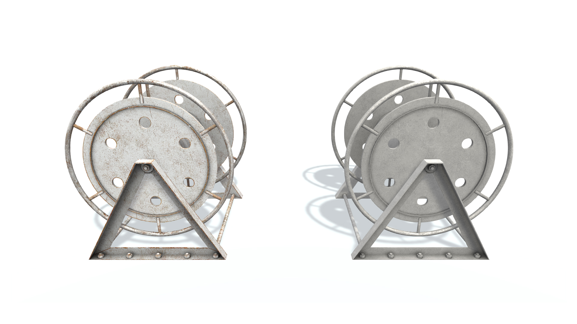 3D модель. Швартовная вьюшка. Hawser reel G.
