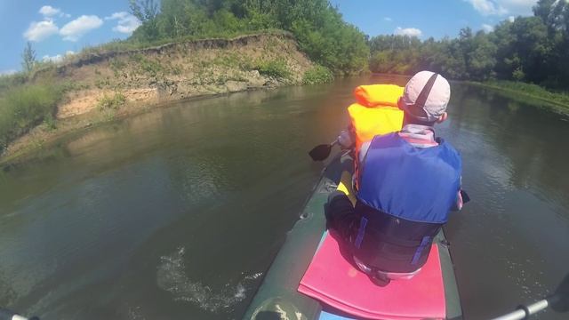 Первый день сплава по реке Кинель: Похвистнево - Нижнеаверкино