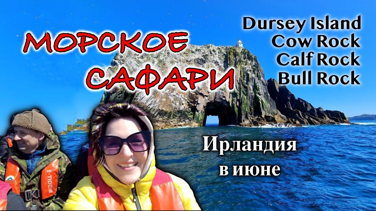 ИрландияНа лодке в Океан/Острова Dursey Island, Bull Rock, Cow Rock, Calf Rock/Dursey Boat Trips
