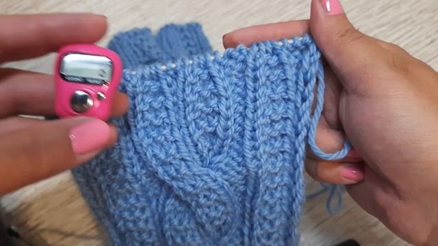 _Жемчужный жгут_.Очень простой объемный узор спицами.Основа для творчества❤.mp4