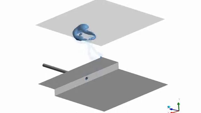 Моделирование всплытия воздушного пузыря