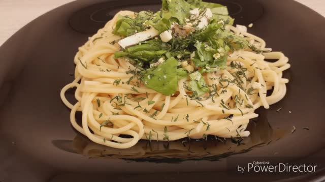 Спагетти с Салатом и Яйцом -Легкий Ужин