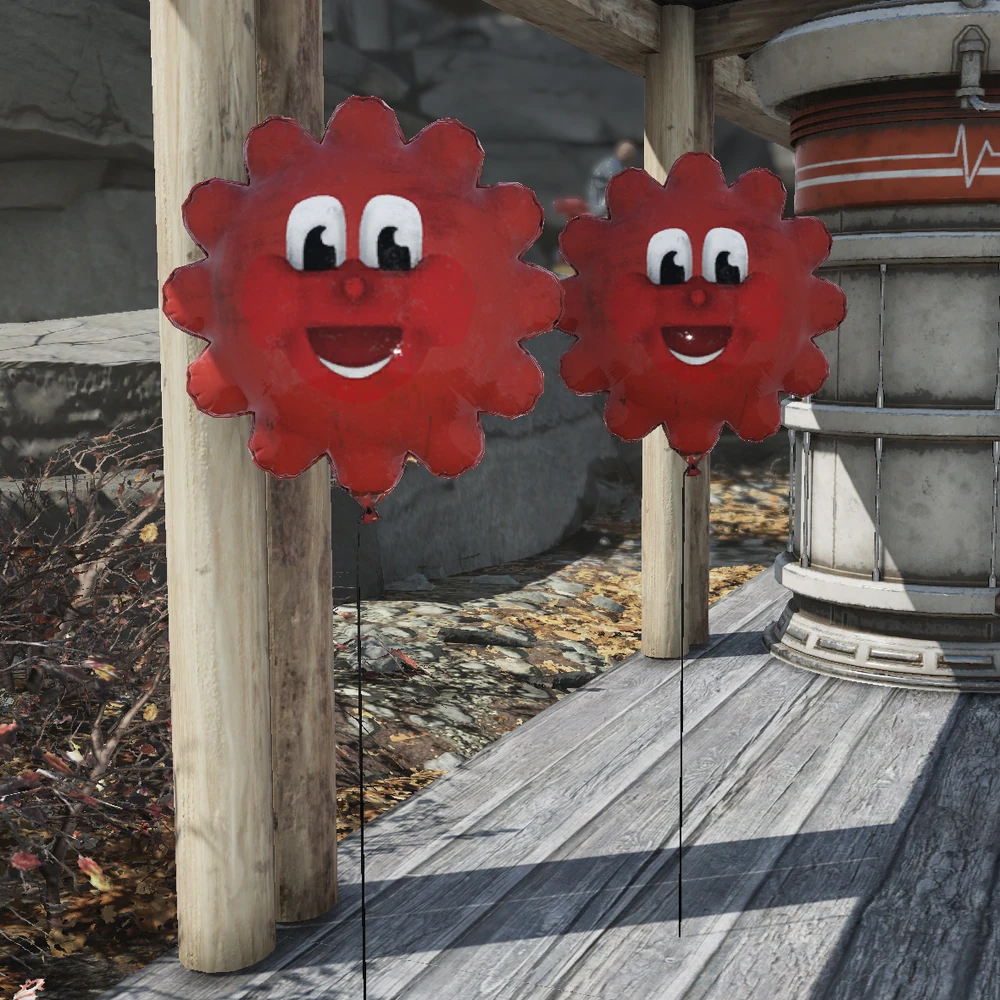 Fallout 76 [Farm Guide: Where To Buy] #2 Plan: Cappy balloon/Схема: шарик в виде Мистера Крышки