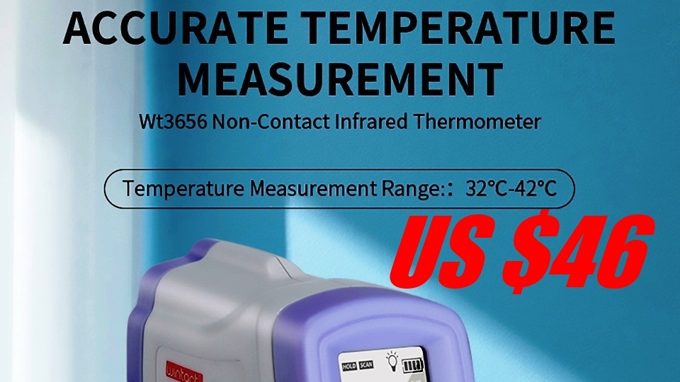 ✅ Цифровой бесконтактный термометр, Gavaer, инфракрасный, бесконтактный, доставка 3-7 дней, 2020 