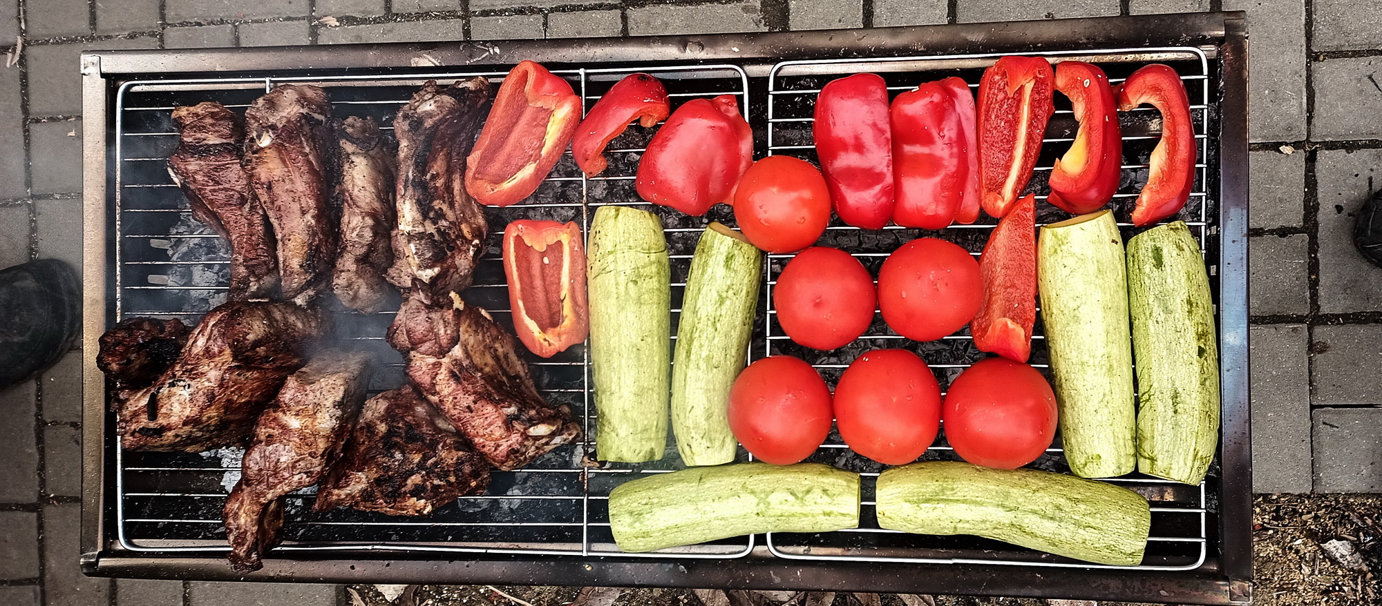 Мангал-гриль складной