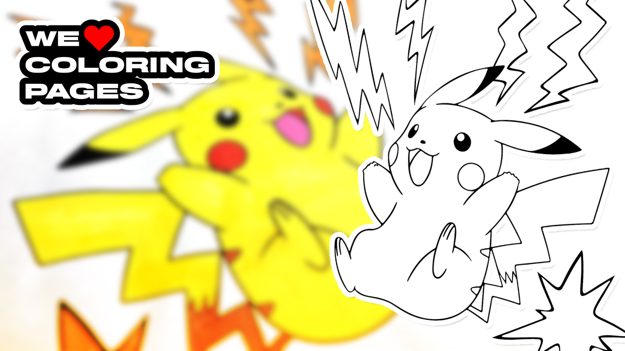 #4 Покемон Пикачу Раскраска | МЫ ❤️ РАСКРАСКИ