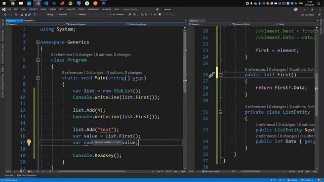Язык программирования С# №4 Generic, LINQ, делегаты и места, где они обитают