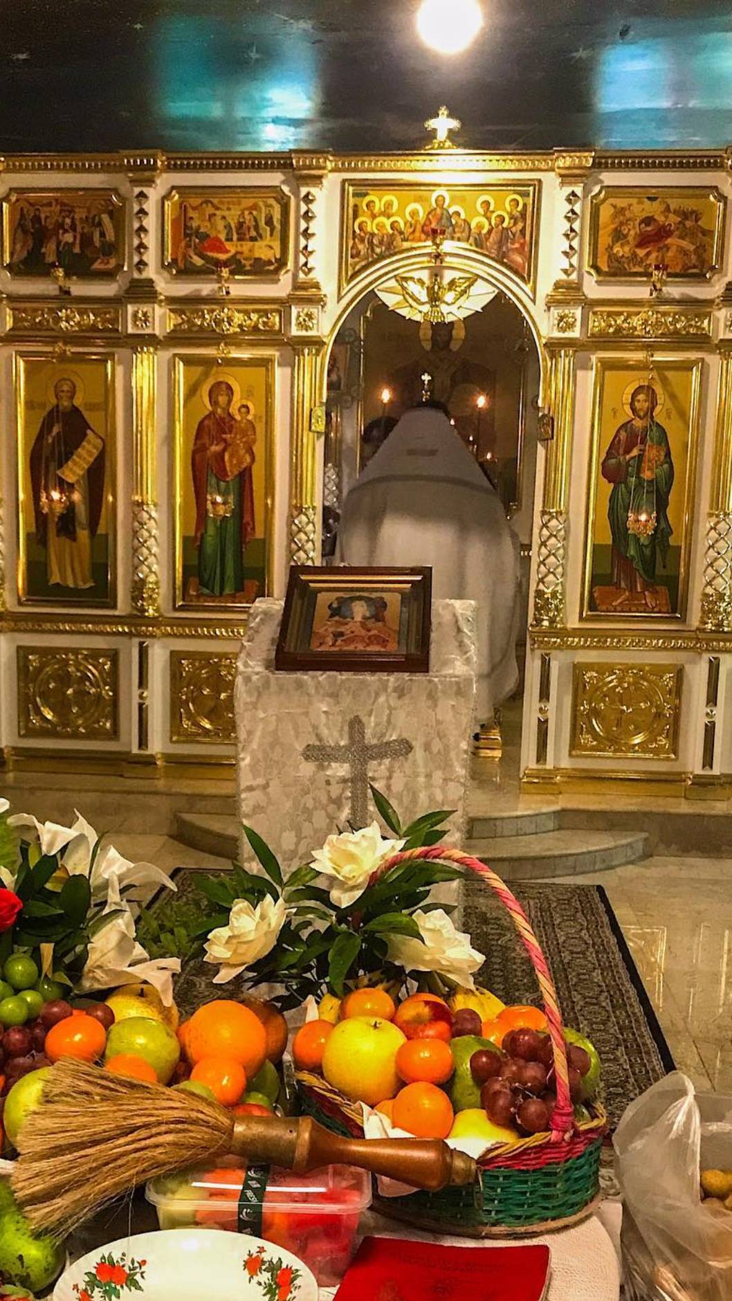 Освящение урожая в Преображение