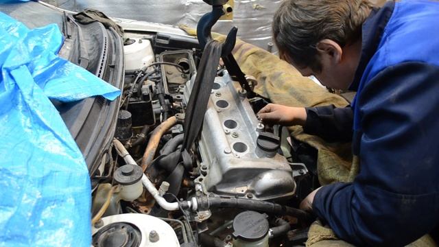 заключительная часть ремонта двигателя 1NZ-FE toyota