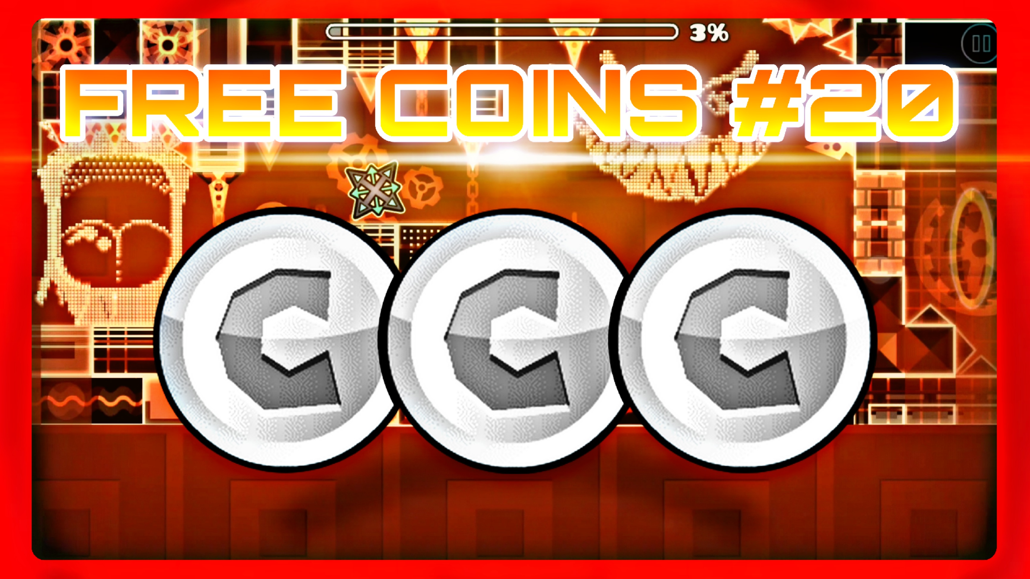 БЕСПЛАТНЫЕ МОНЕТЫ #20: Deceiving Ruins by xRiver007 (Harder 6*) [3 coins] | Geometry Dash
