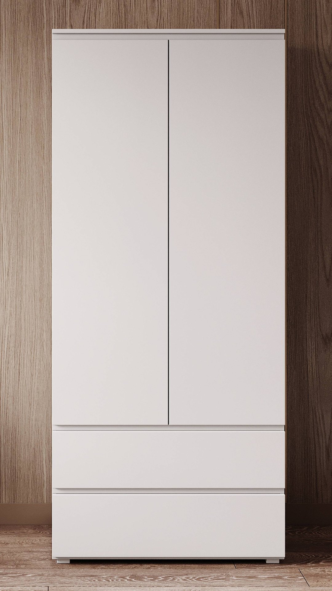 Шкаф Распашной Грей Белый