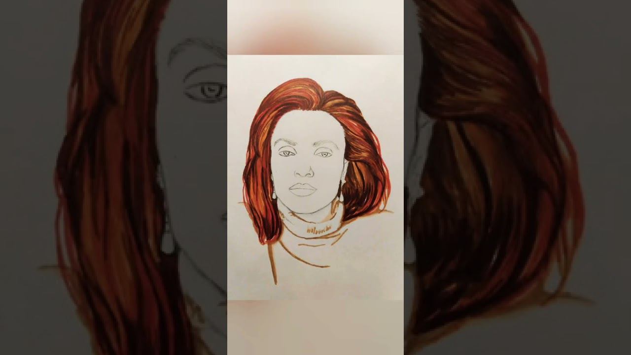 Портрет Татьяны Снежиной/Portrait of singer and poetess Tatyana Snezhina