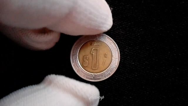 Монеты мира.Монеты Мексики.1 песо Мексики.Нумизмат.Нумизматика.Коллекционирование.Startup №-70.