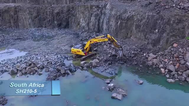 Экскаватор Sumitomo SH210-5 с гидромолотом Furukawa