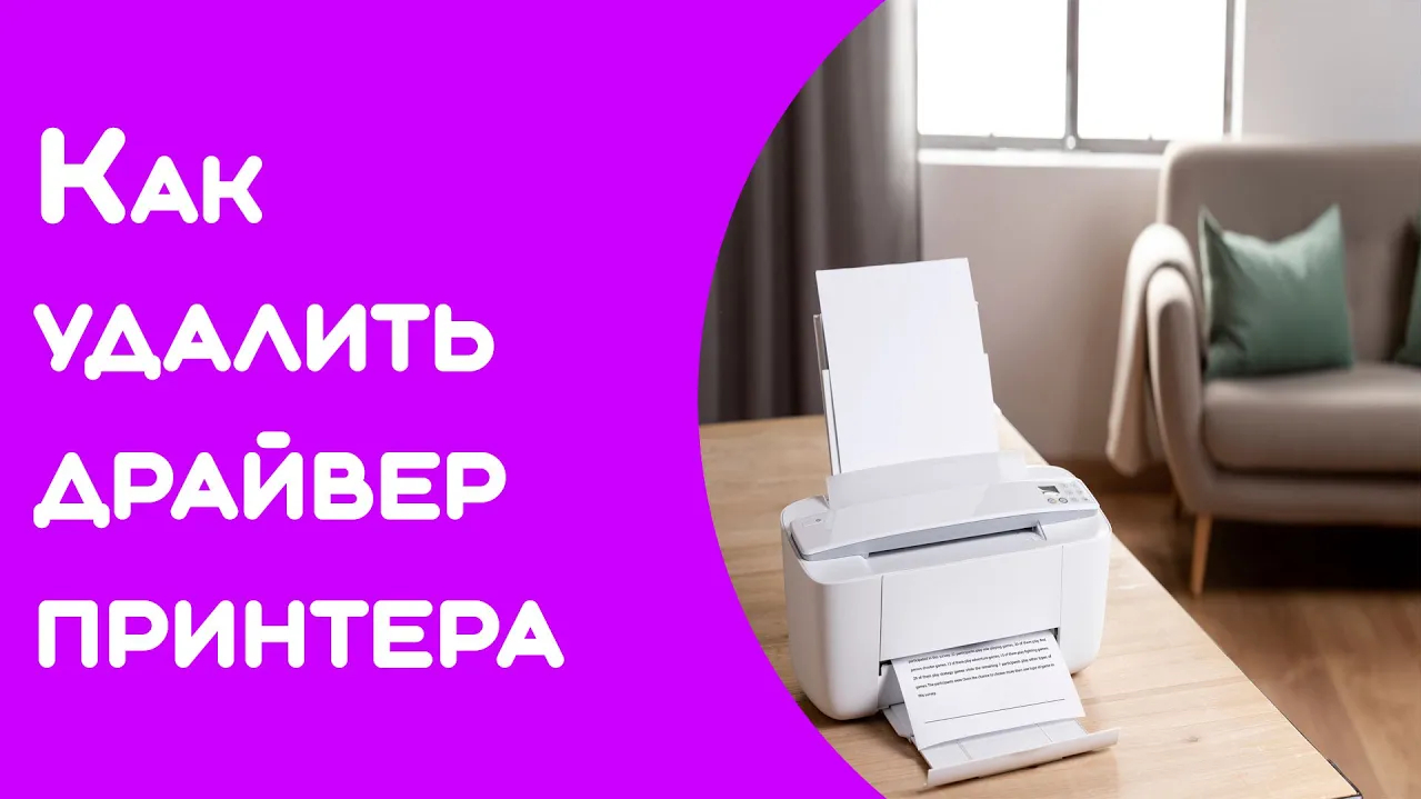 Как удалить драйвер принтера windows 11
