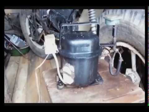 Компрессор для накачивания шин из подручных средств