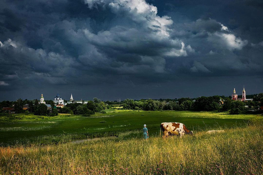 Деревенька. Гроза