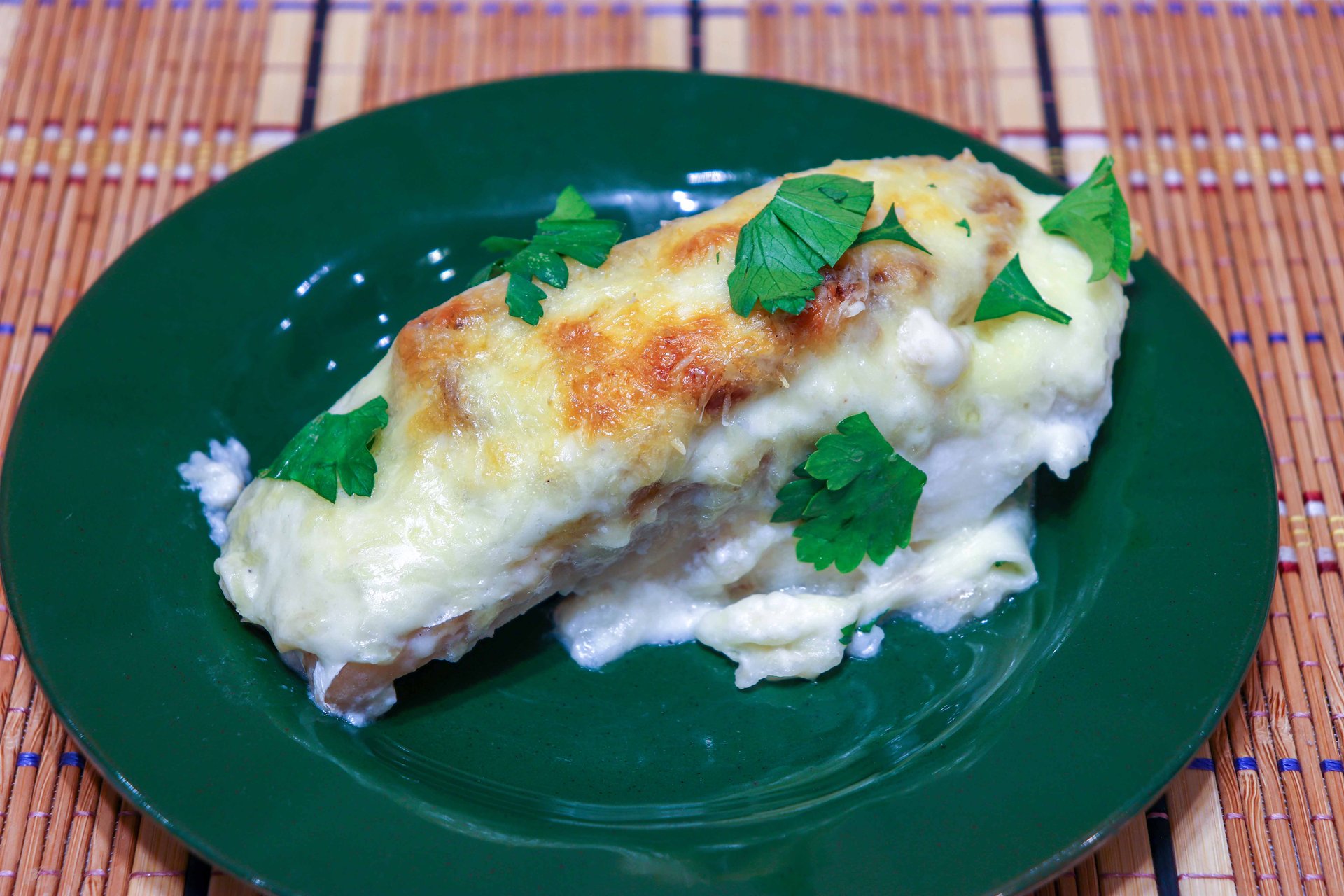 Запечённая треска с бананом