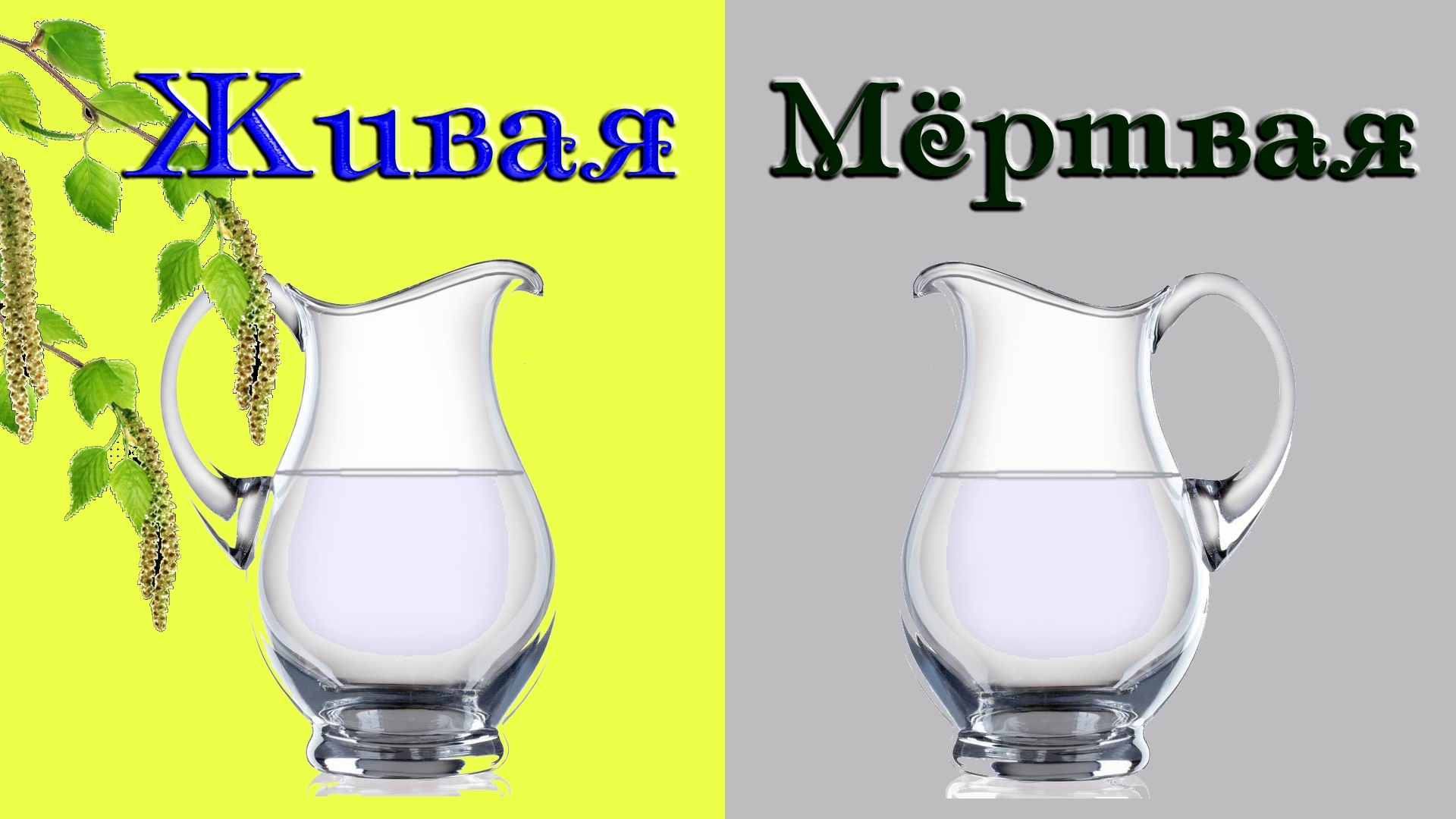 Живая и мёртвая вода - сделай дома.