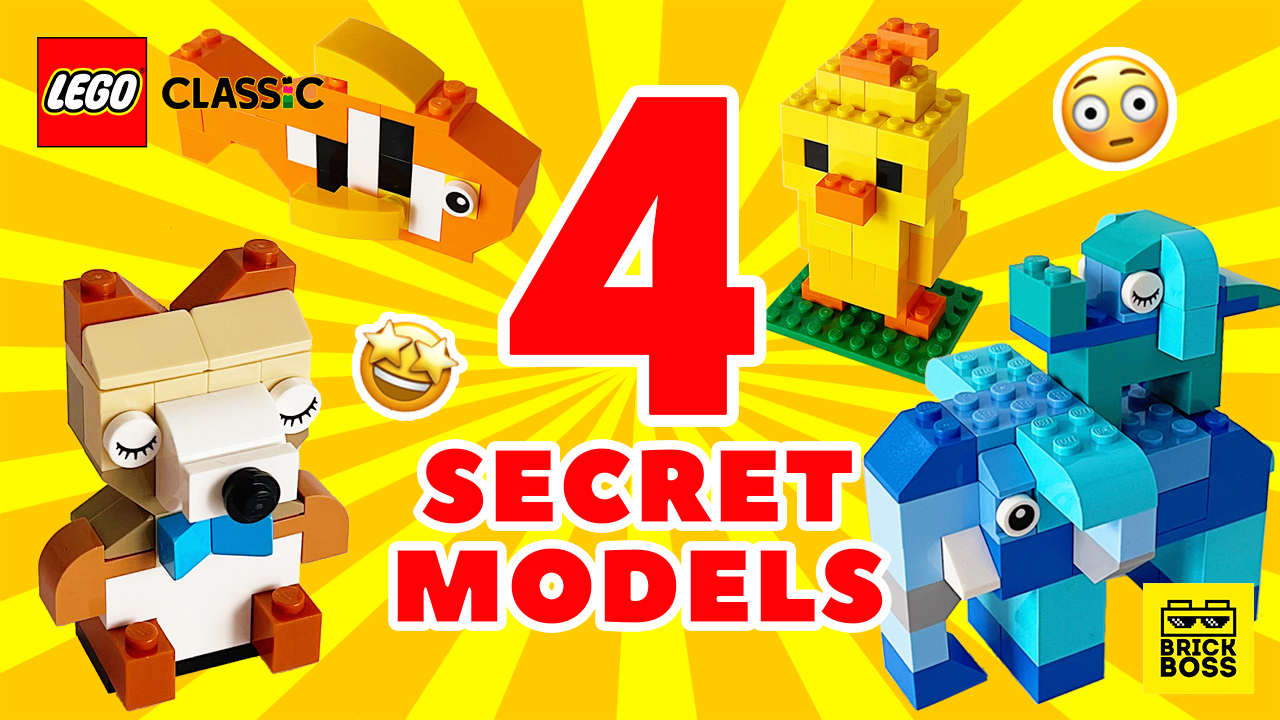 ?Лего Классик Самоделки: Слоны, Утенок, Медвежонок, Рыбка / Инструкции как собрать Lego