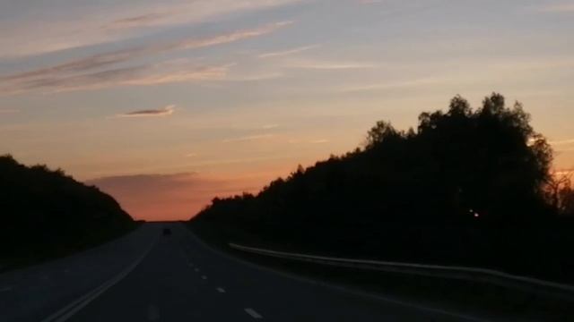 Закат на трассе