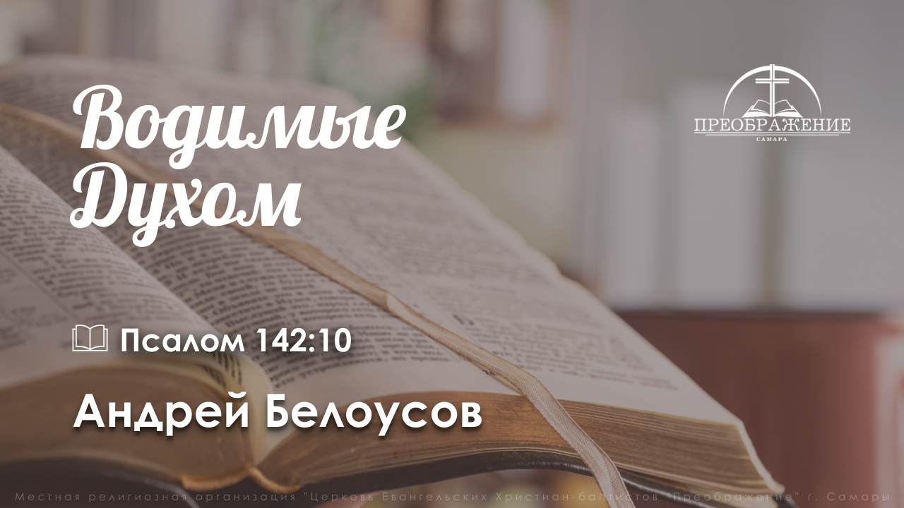 «Водимые Духом» | Псалом 142:10 | Андрей Белоусов