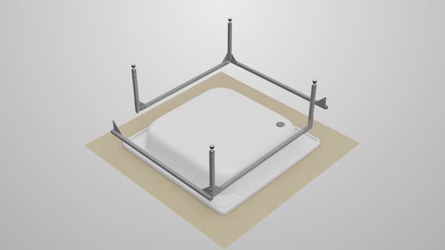 Установка каркасной подставки для поддонов Antika производства ПАО "ВИЗ"