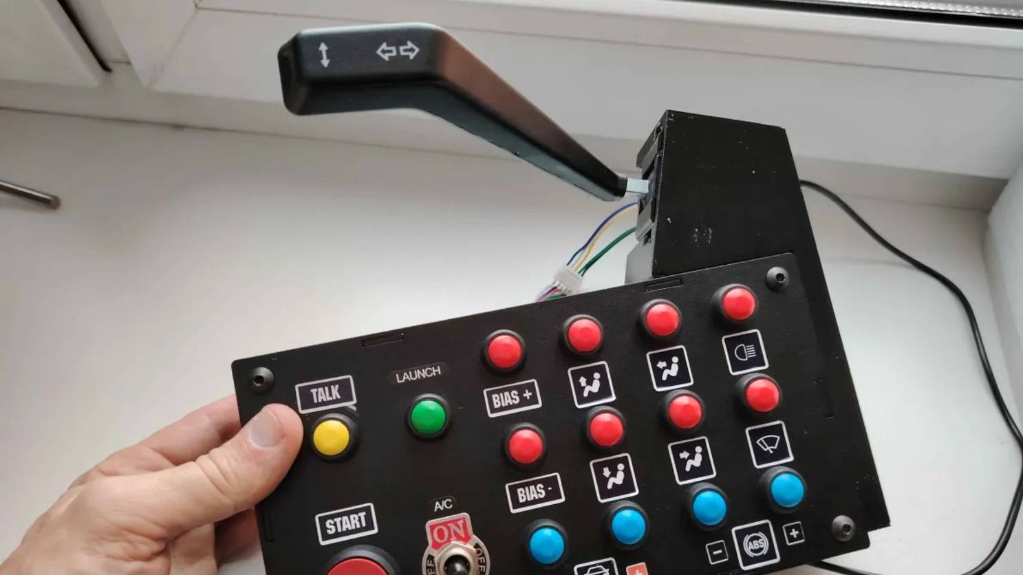 Контроллер поворотников для ETS 2  ATS на базе рычага от девятки и ардуино Pro Micro