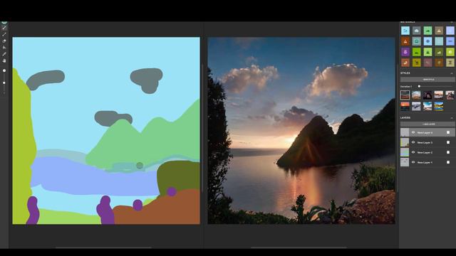 Стилизация слова в Nvidia Canvas