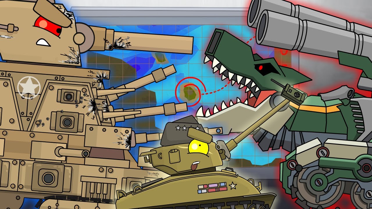 Ловушка для Монстров Танкозила vs Патриота кв44 - Мультики про танки