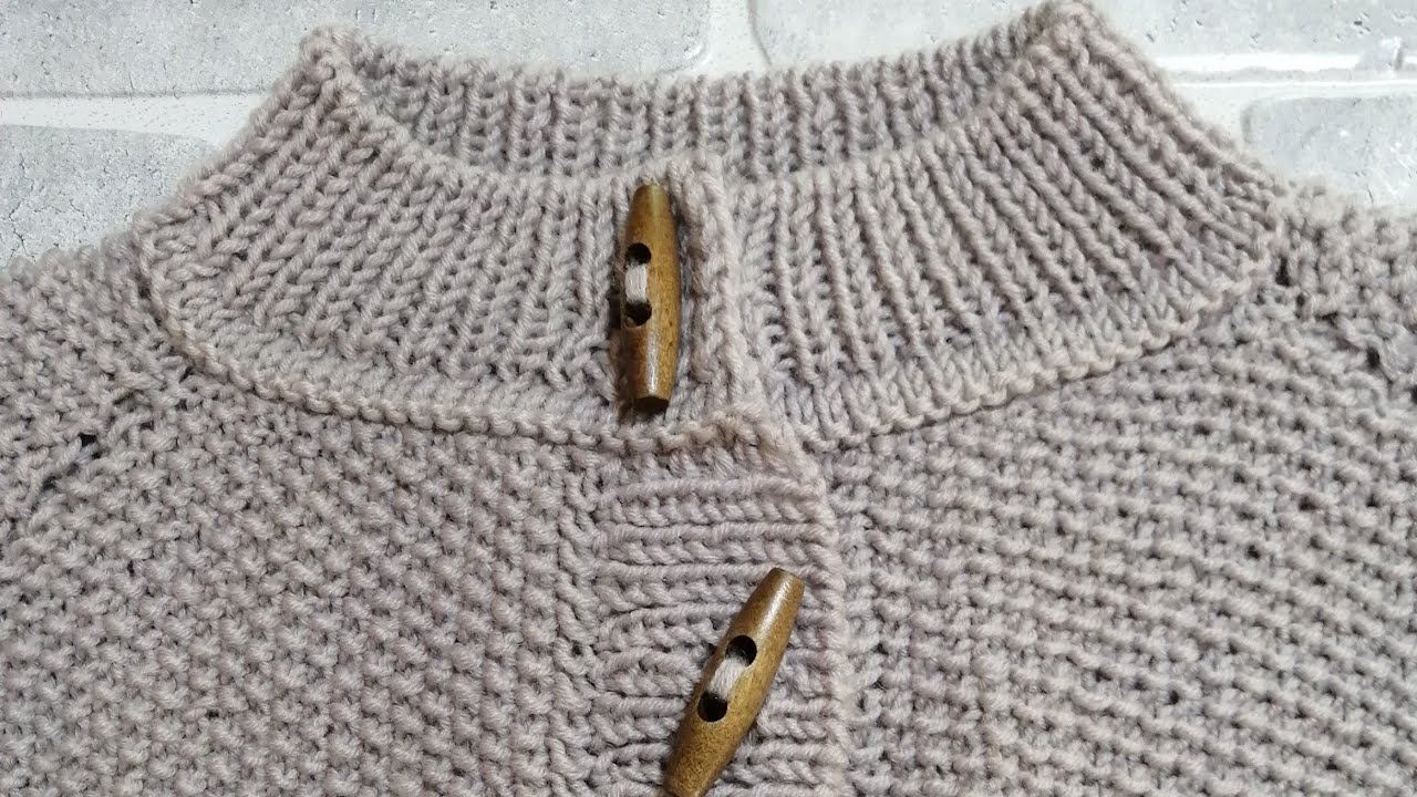 Как связать росток, реглан сверху спицами.