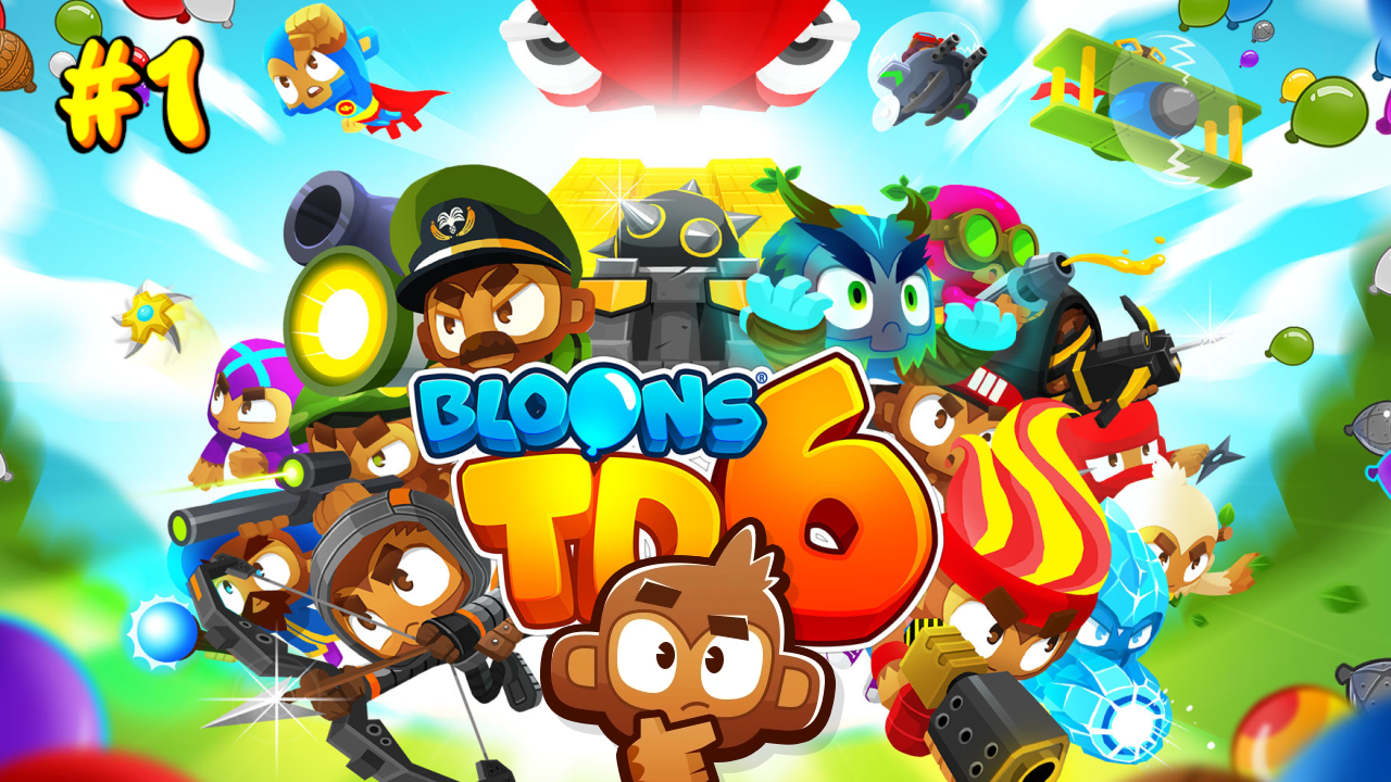 Эпическое противостояние между обезьянами и шарами (1) в Bloons TD6