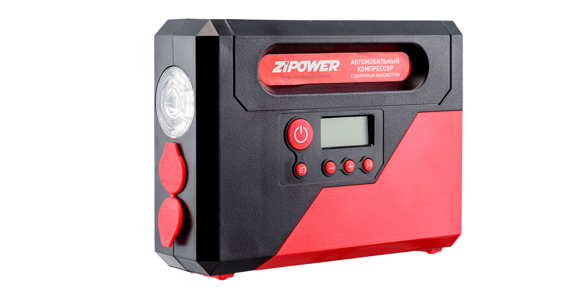 Портативный автомобильный компрессор ZiPOWER PM6536