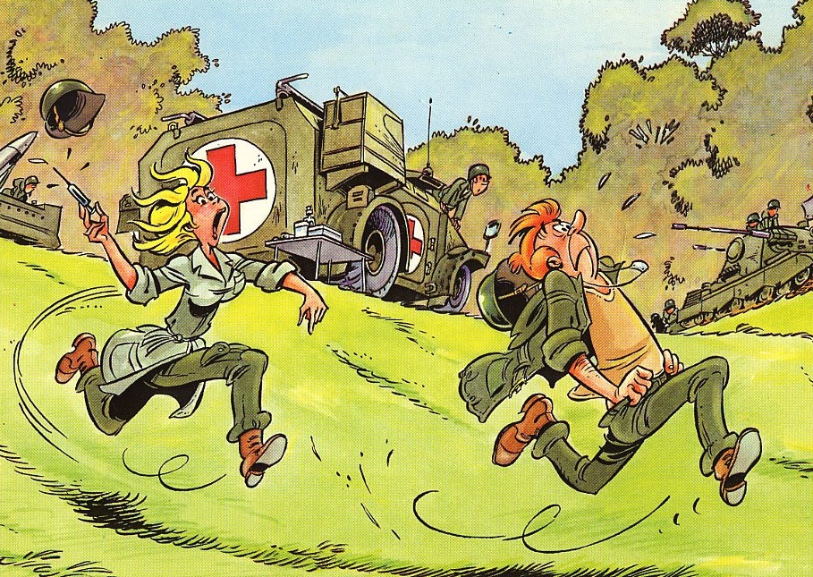 с юмором и позитивом о бравых западных вояках