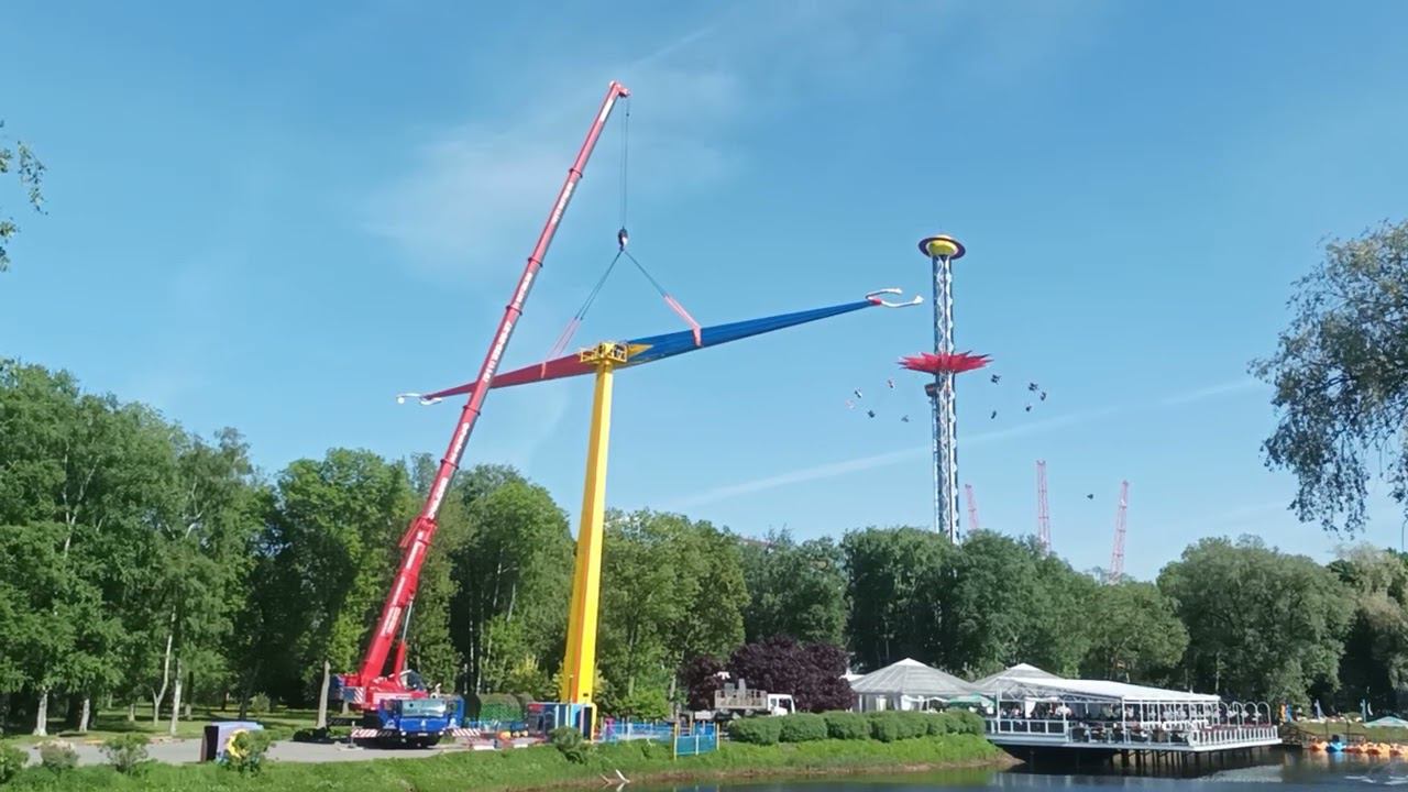 Монтаж аттракциона