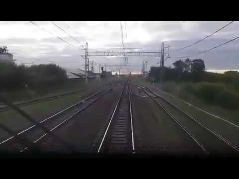 Едем в поезде  в соседнее "село" Шумиха глазами машиниста