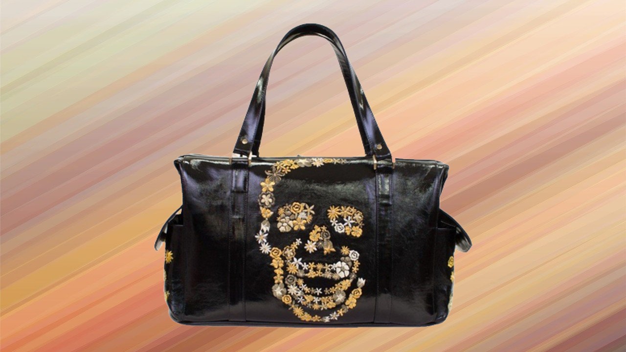 Саквояж дорожный "Золотой череп" Pelle Volare